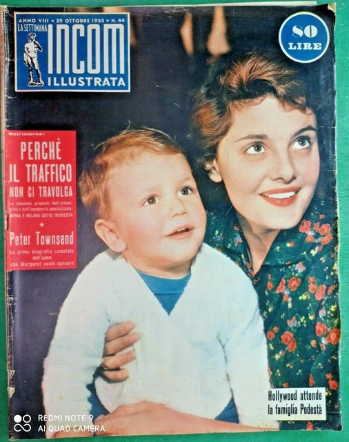 LA FAMILLE PODESTA' - Incom Magazine De SPETTACOLO-N.44 Del 1955-RIF ...