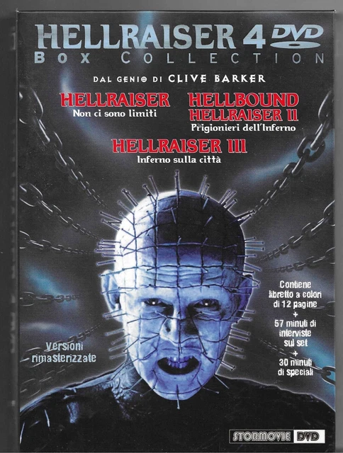 HELLRAISER I-II-III - 4 dvd box collection, rimasterizzati+booklet EUR ...