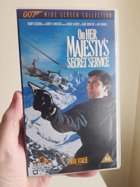 JAMES BOND ON Her Majesty's Secret Service (MGM UK VHS 1995) George ...