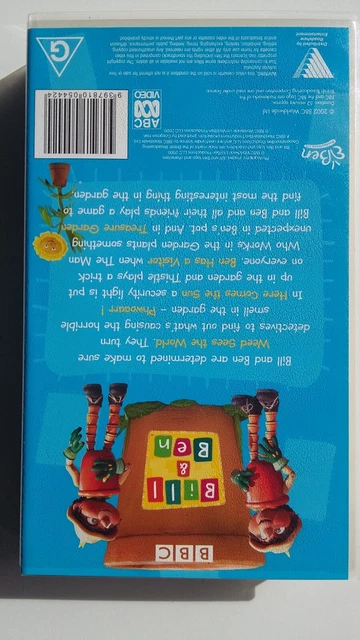 BILL AND BEN Flower Pot Men-Garden Games BBC-Vintage VHS tape Children ...