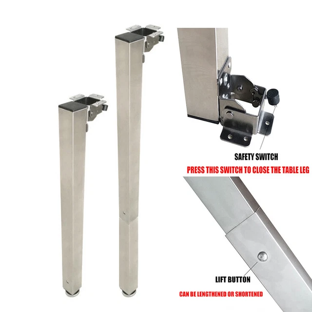 FOLDING TABLE LEG Adjustable Height For Caravan Campervan Motorhome ...