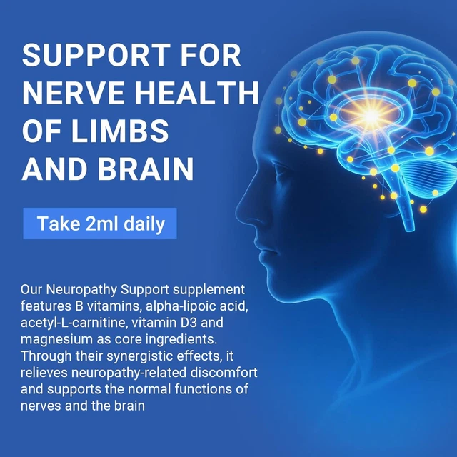 ALPHA LIPOIC ACID Neuropathy Supplements Liquid Drops, 18-In-1 ...