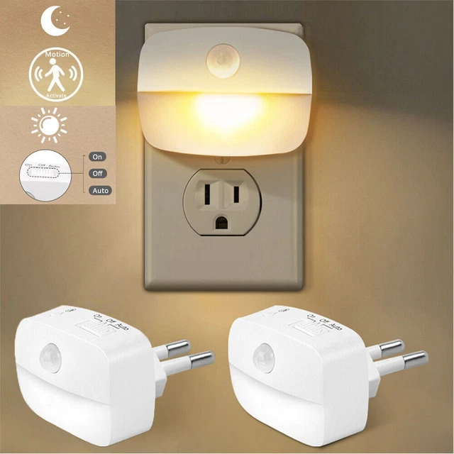 LED LUMINOUS MOTION sensor socket Luminous socket light £8.00 - PicClick UK