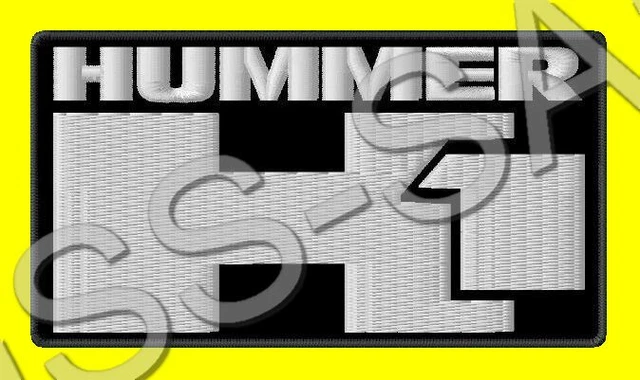 HUMMER H1 EMBROIDERED PATCH IRON/SEW ON ~4-1/8'' x 2-3/8" ALPHA V8 OFF ...
