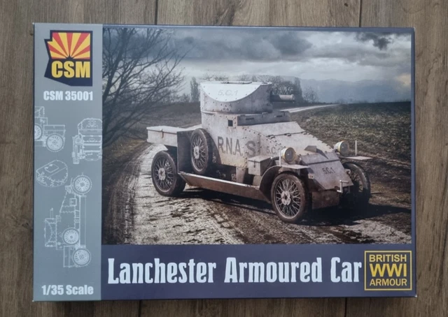 COPPER STATE MODELS 1/35 WW1 Lanchester Armoured Car with Update Sets £ ...