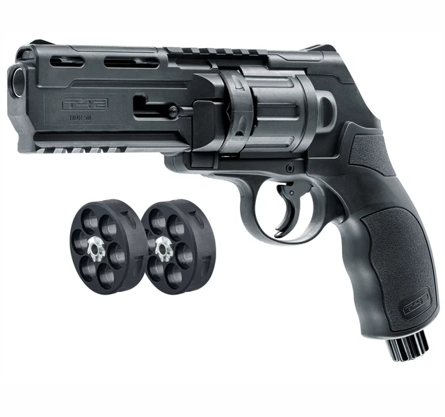 UMAREX T4E TR50 .50 Caliber CO2 Paintball Pistol Revolver Black 2292112 ...
