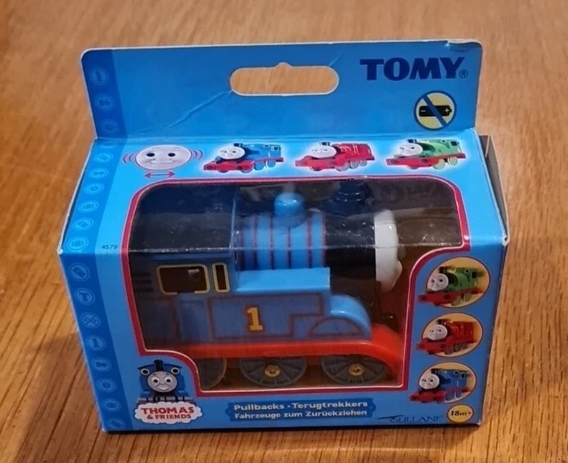NEW VINTAGE 2002 Tomy Thomas & Friends Sodor Engine Pull Back Thomas ...