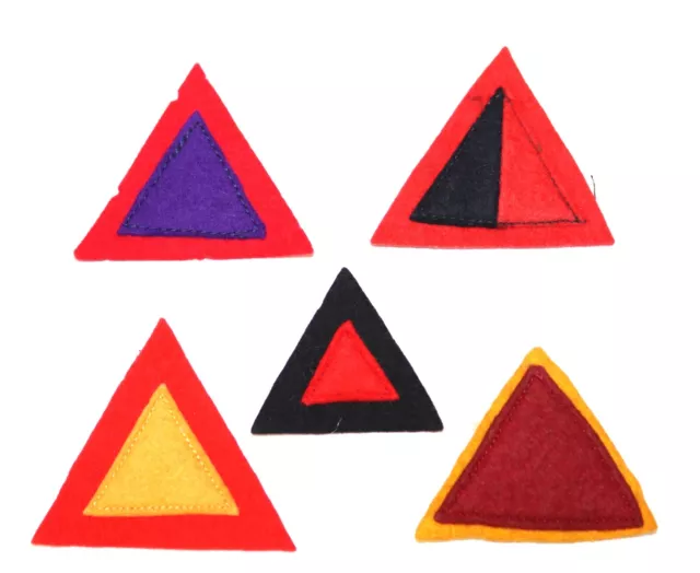 4 DIFFERENT ORIGINAL WW2 Australian Army Unit Colour Patches - Mixed ... 4 DIFFERENT ORIGINAL WW2 Australian Army Unit Colour Patches - Mixed ...