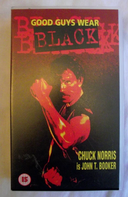 GOOD GUYS WEAR Black VHS Chuck Norris 1977 £1.99 - PicClick UK