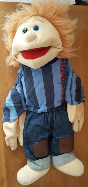 LIVING PUPPETS 25& boy puppet makaton sign language hand puppet soft ...