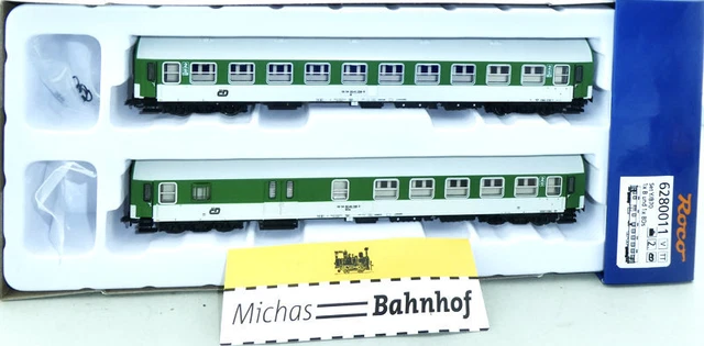 ROCO 6280011 CD Coaches Y/B70 Set 2tlg B + Bds EP V TT 1/120 Boxed New ...