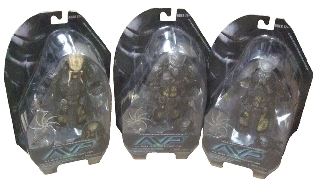NECA AVP SET ALIEN PREDATOR Series 14 UNMASKED SCAR , CELTIC , CHOPPER ...