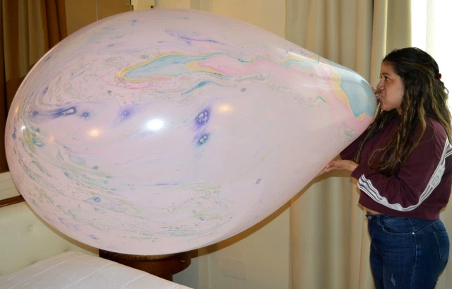 LUFTBALLON BALLOON GLOBO riesen USED SA 36"-40" marble Kathylooner ...