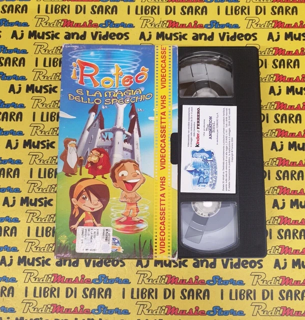 VHS*FILM I ROTEO'E LA MAGIA DELLO SPECCHIO animazione FERRERO Piumini ...