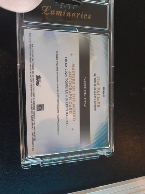 JIM PALMER 2024 Topps Luminaries Baseball Masters Of The Mound On Card ...