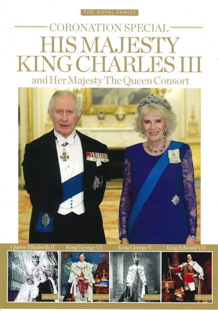 UK ROYAL FAMILY Magazine, HM King Charles III & Queen Consort Camilla ...