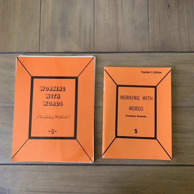 WORKING WITH WORDS - Vocabulary Workbook 5, Teacher's AND Students ...