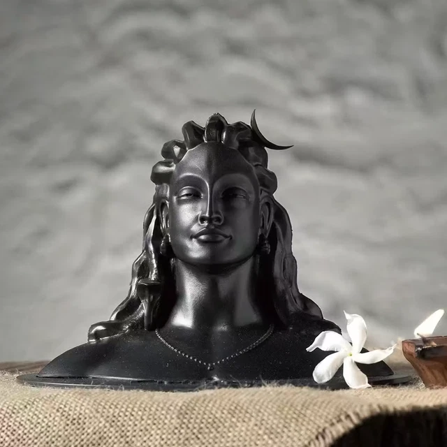 ISHA LIFE ADIYOGI Statue Resin Lord Shiva Murti God Mahadev For Home ...