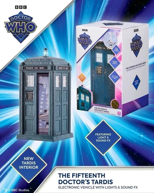 DOCTOR WHO FIGURE FIFTEENTH DOCTOR ELECTRONIC TARDIS (B&M Set) [2025 ...