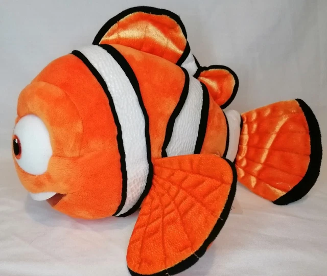 DISNEY FINDING NEMO - Marlin - Dad Soft Plush Toy Clown Fish Stamped ...