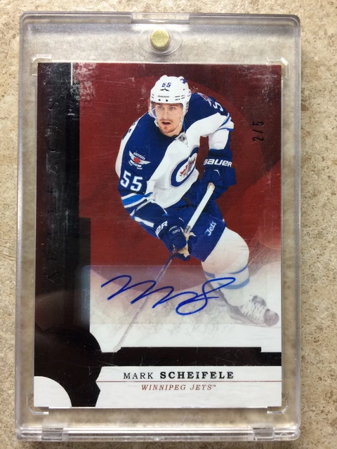 16-17 UD ARTIFACTS Stars Black Autograph Spectrum #122 MARK SCHEIFELE ...