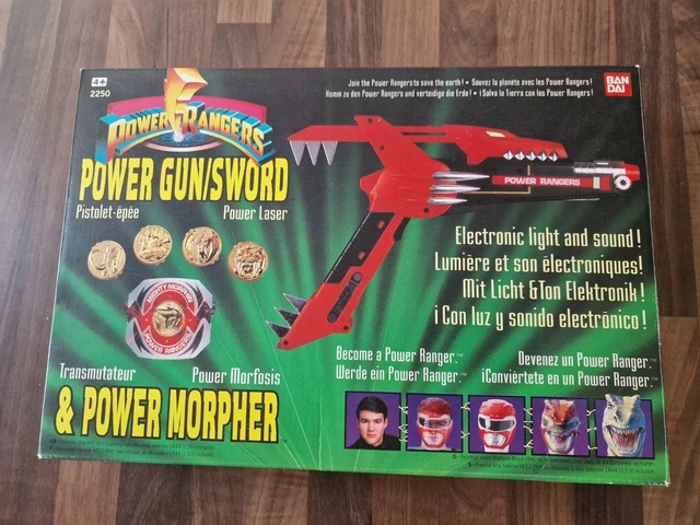POWER RANGERS MIGHTY Morphin Blaster Gun with Morpher 1993 EXCELLENT £ ...