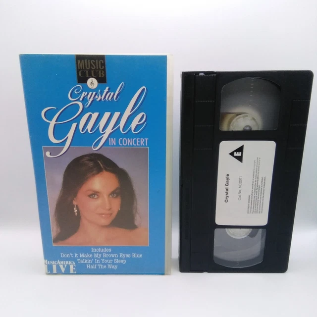 CRYSTAL GAYLE PAL Small case Video VHS Music Concert Video Pop Music ...