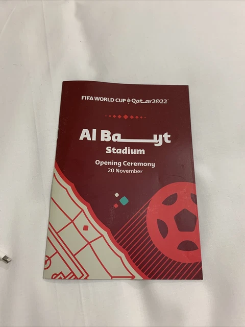 OFF PROGRAM STADIUM Booklet FIFA World Cup 2022 Qatar #1 Qatar vs ...