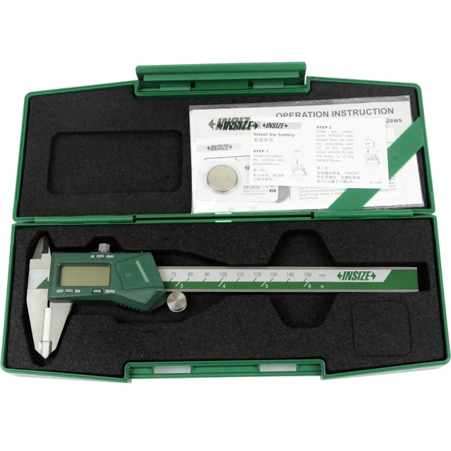 INSIZE DIGITAL CALIPER With Ceramic Tipped Jaws Range Series 1193-150 ...