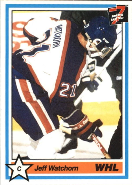 1990-91 7E MANCHE croquis WHL #292 Jeff Watchorn EUR 1,64 - PicClick FR