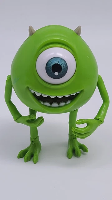 DISNEY PIXAR MONSTERS Inc University Mike Wazowski 4" Eye Moves Figure ...