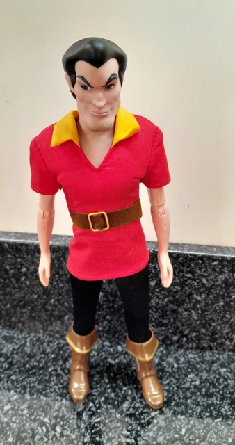 DISNEY STORE CLASSIC Beauty & The Beast Gaston Doll Male Doll Figure ...