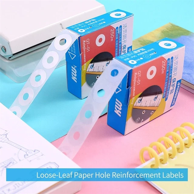 PAPER STICKER ROUND Stickers Hole Reinforcement Labels Hole Punch ...