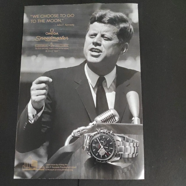 OMEGA SPEEDMASTER J.F.K Speech Vintage Magazine Advert From 2009 £10.00 ...