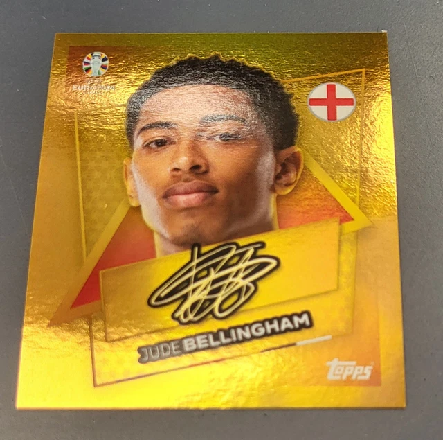 TOPPS UEFA EURO 2024 Sticker, Jude Bellingham, Star Player, Eng Sp ...