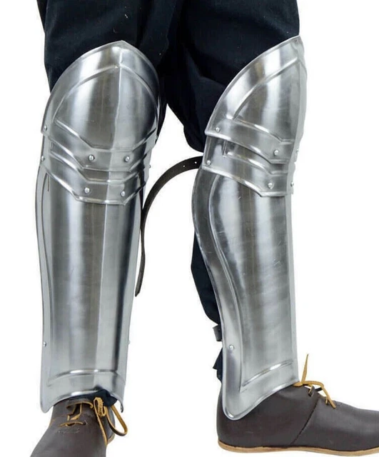MEDIEVAL KNIGHT ARMOR Greaves Legs Steel Leg Armor Cosplay Warrior LARP ...