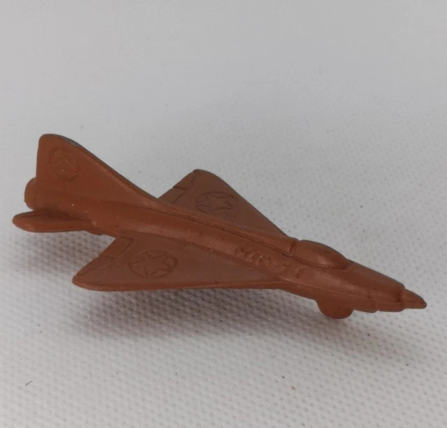 VINTAGE MATCHBOX LESNEY Rubber Phantom F-4E Fighter Jet 1980'S Brown ...