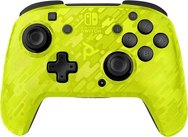 PDP NINTENDO SWITCH Faceoff Bluetooth Wireless Deluxe Controller Yellow ...