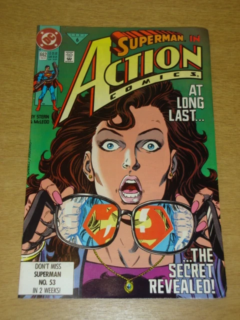 ACTION COMICS #662 Dc Comics Superman Secret Identity Revealed February ...