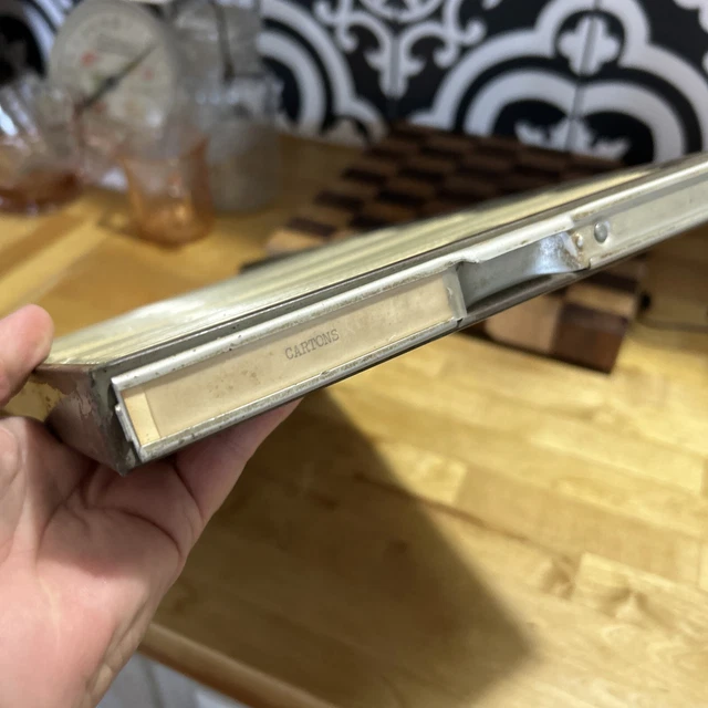 VINTAGE VICTOR KARDEX Visible Index Card 1 Drawer File Cabinet ...