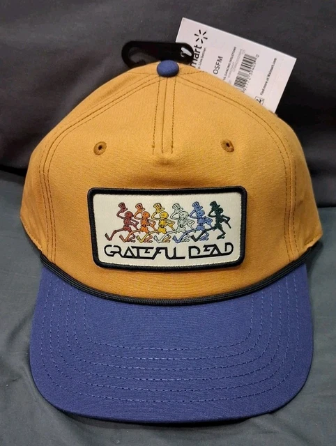 GRATEFUL DEAD DANCING Skeletons Mad Engine Trucker Hat Khaki Navy OSFM ...