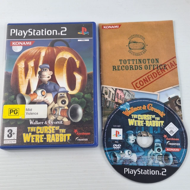 WALLACE & GROMIT The Curse of The Were-Rabbit-PS2-PLAYSTATION 2 ...