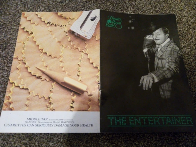 THE ENTERTAINER THEATRE programme (1986, Peter Bowles, Sylvia Syms, F ...