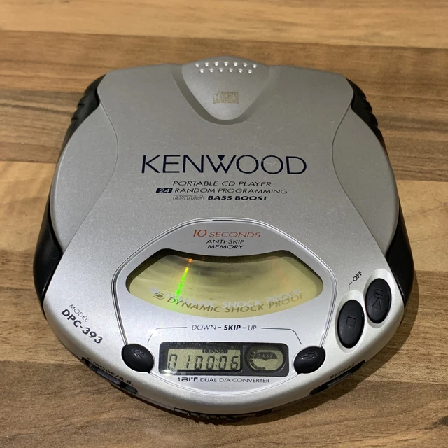 KENWOOD DPC-393 PORTABLE CD PLAYER with 1 BIT DAC & Line In / Out ...