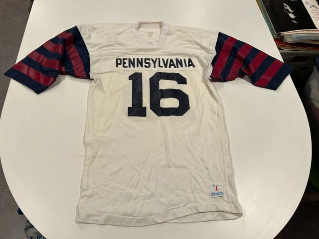 ORIGINAL CIRCA 1977 PETE MADEJA PENN QUAKERS COLLEGE FOOTBALL GAME WORN ...