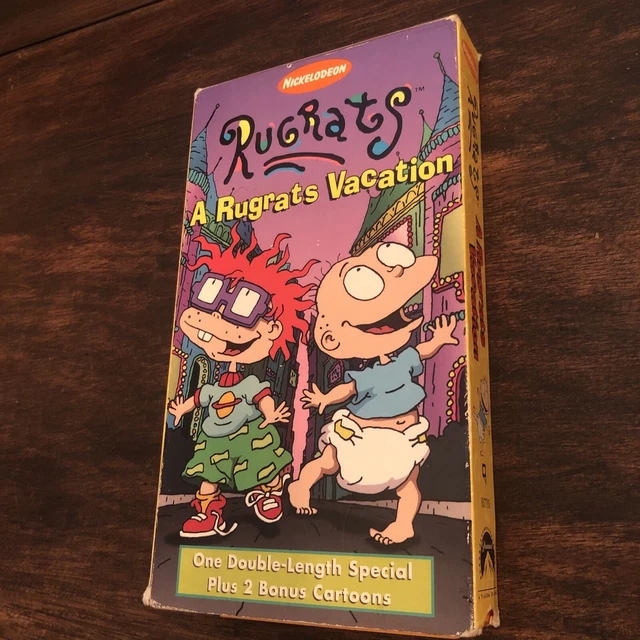 RUGRATS A Rugrats Vacation VHS 1997 Nickelodeon Orange Tape Classic ...