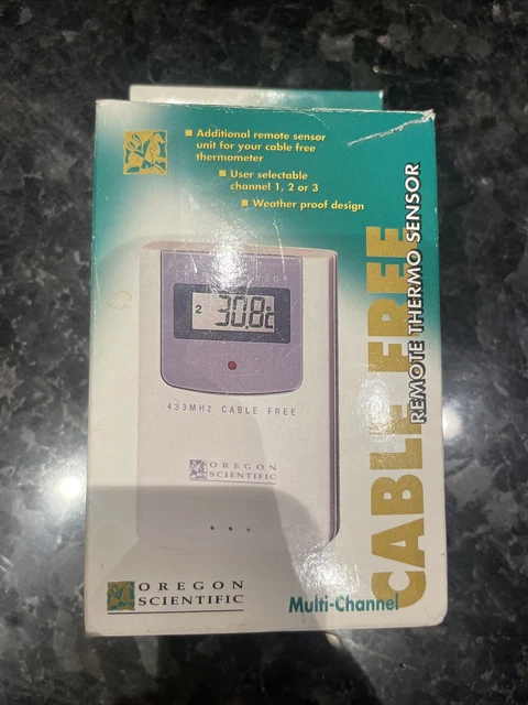 OREGON SCIENTIFIC THN128 Cable Free Remote Thermo Sensor Multi Channel ...