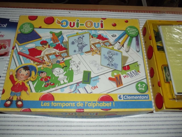 JEU EDUCATIF ** Tampon Encreur Alphabet Oui-Oui *** Clementoni ** EUR 4,99 - PicClick FR