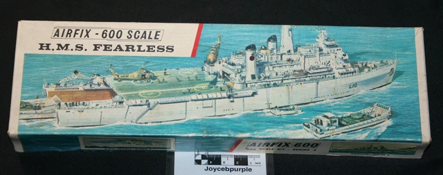 AIRFIX HMS FEARLESS 1:600 scale model assault ship kit F 305 S Red ...