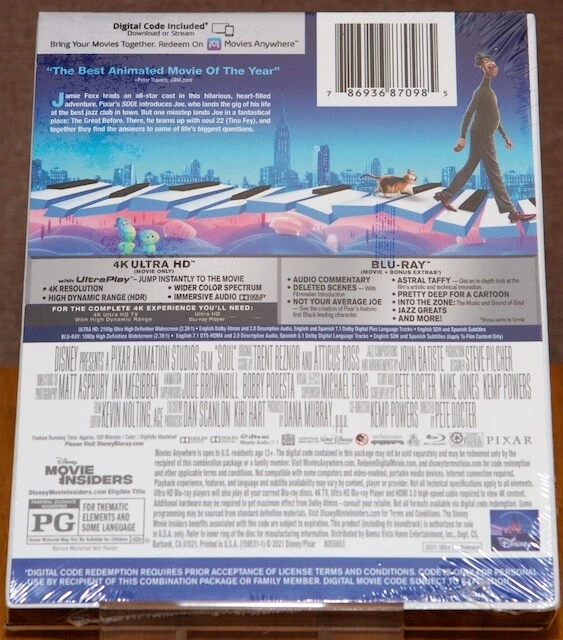 DISNEY/PIXAR'S SOUL - Target Exclusive 4K UHD & Blu Ray Set - Region Free - NEW £35.00 - PicClick UK
